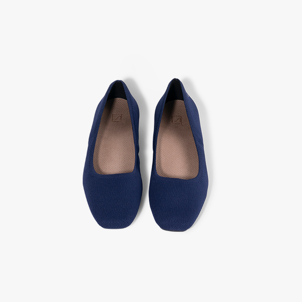 Filippa Expandable Navy Ballet Flats | Orthopedic insoles | Stinaa.J ...