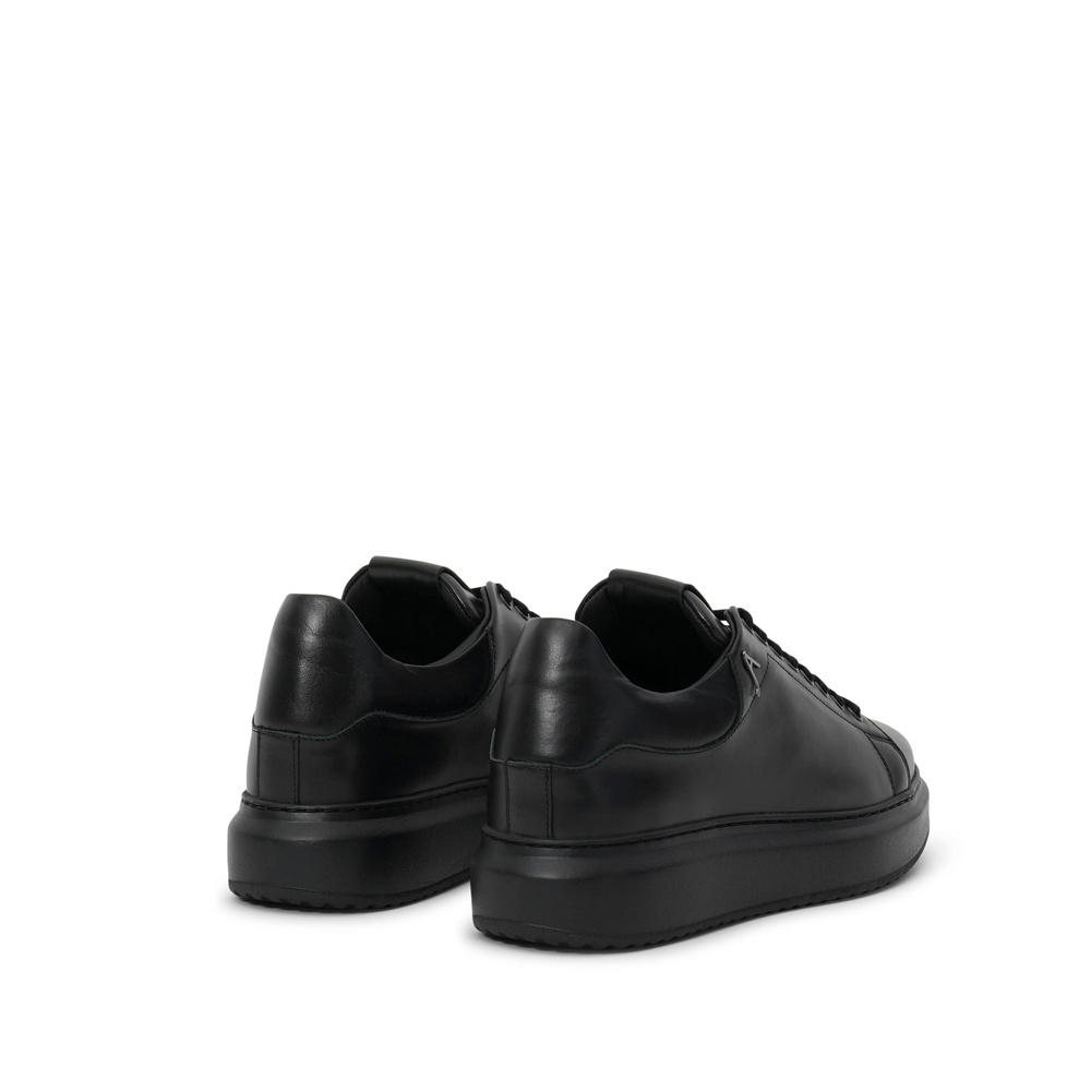 HUGO all black leather sneakers | Orthopedic shoes by Stinaa.J