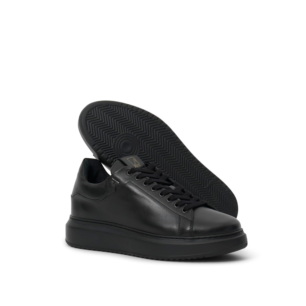 HUGO all black leather sneakers | Orthopedic shoes by Stinaa.J