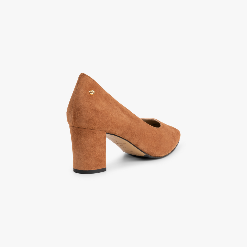 Alice Brunt Mockalader 6 cm | Ortopediska Pumps | Stinaa.J Officiell Butik