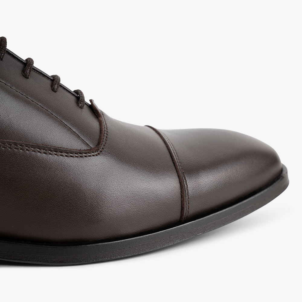 Nils - Brown Leather Oxfords | Stinaa.J Official Store