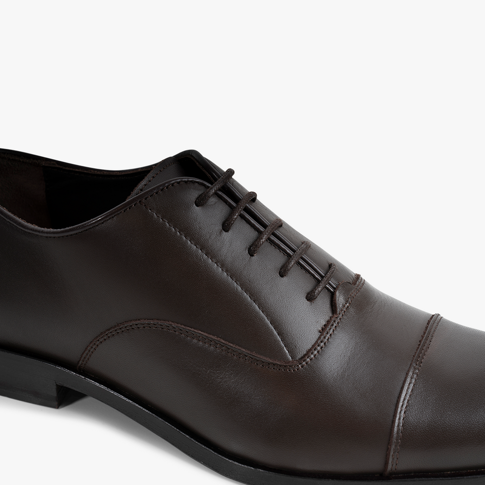 Nils - Brown Leather Oxfords | Stinaa.J Official Store